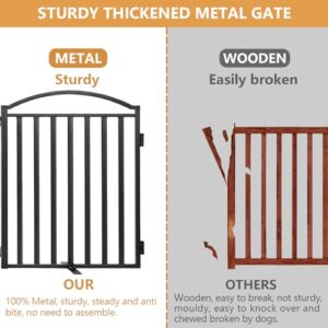 Metal Freestanding Dog Gate with Door | Anything German Shepherd